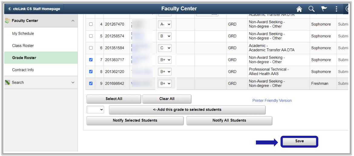 Enter Grades | SPSCC Support